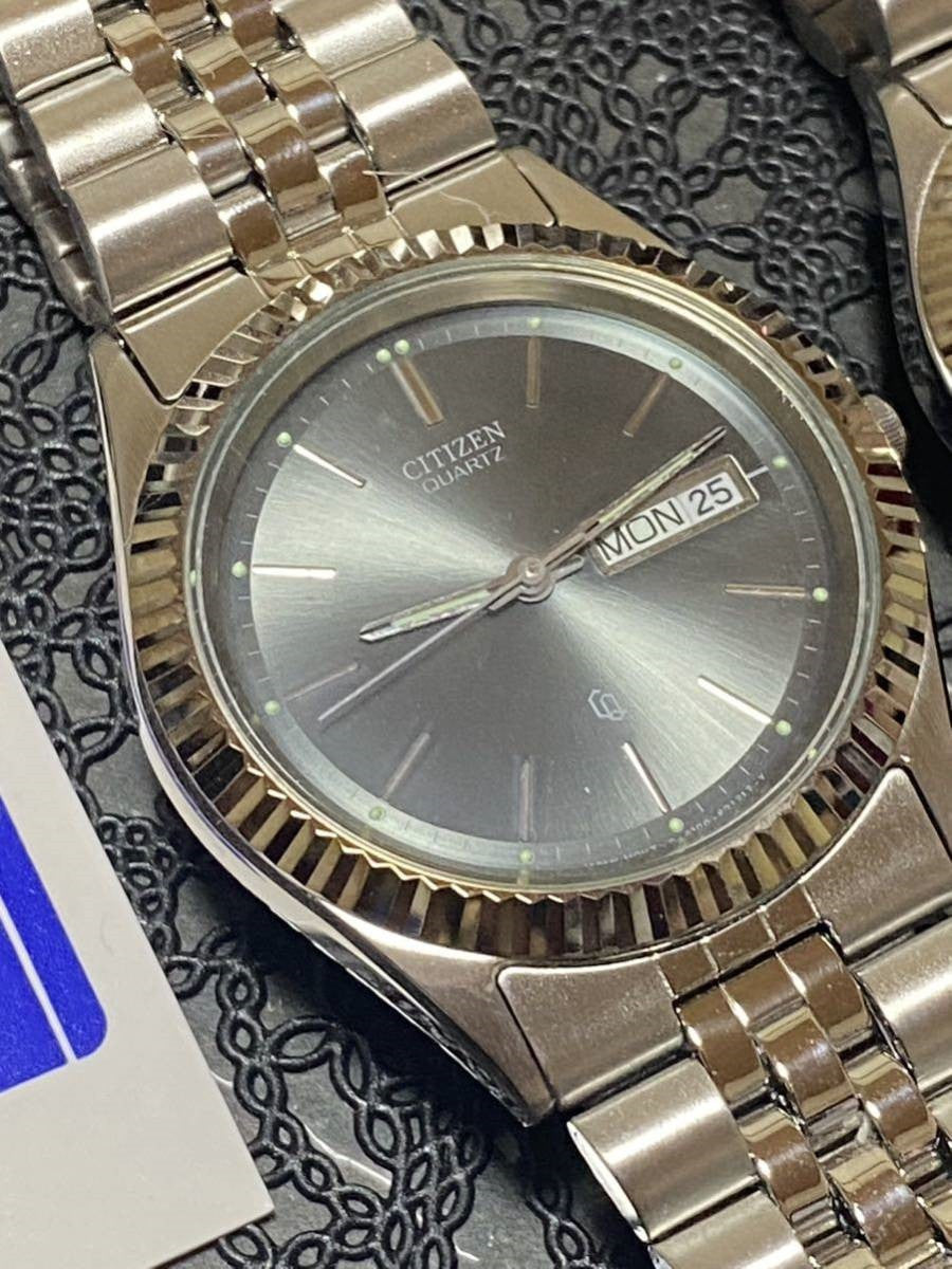 NOS Vintage CITIZEN CRYSTRON DATEJUST Watch GREY – WatchEra