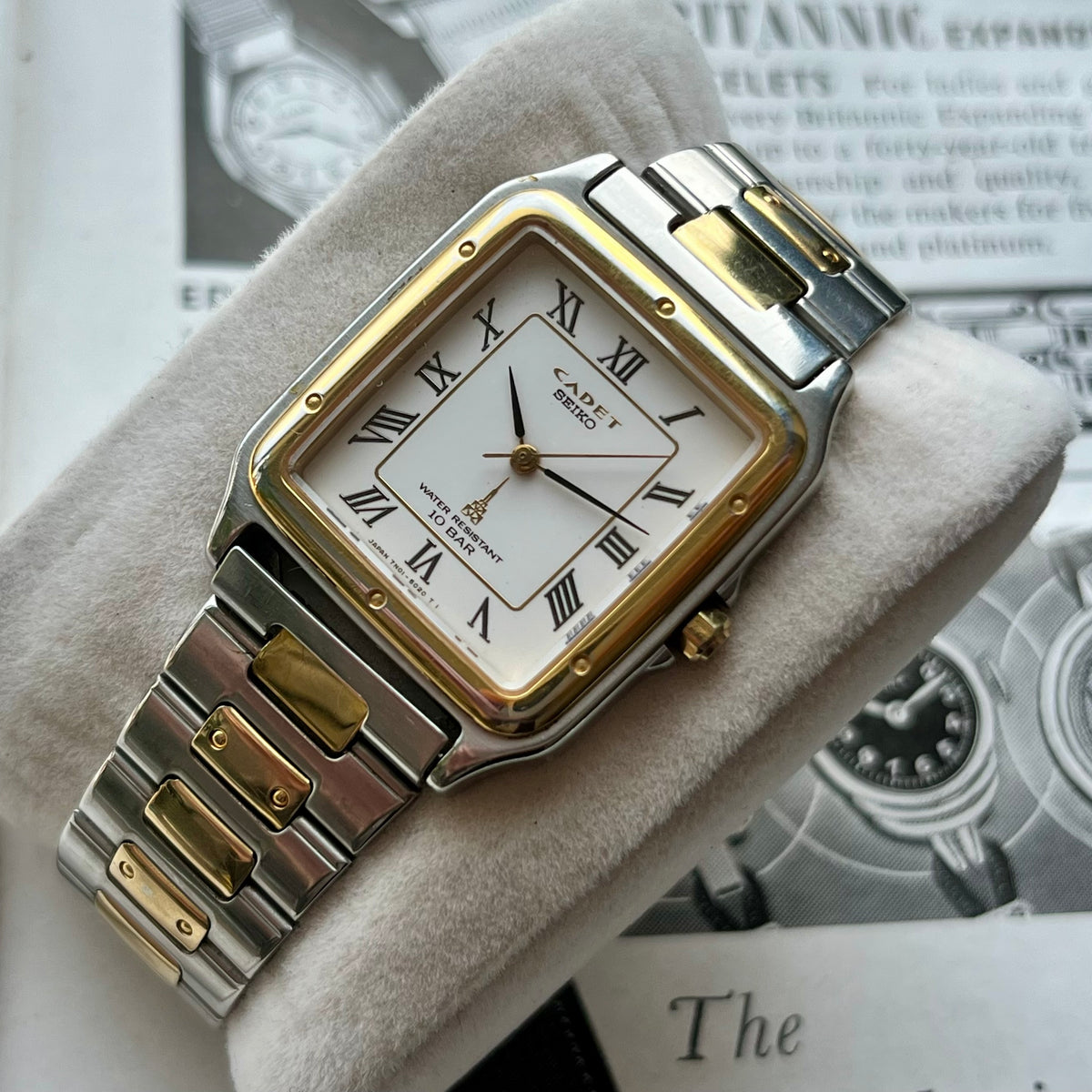 Vintage Seiko Cadet "Cartier Santos" 7N01-5010 1990 – WatchEra