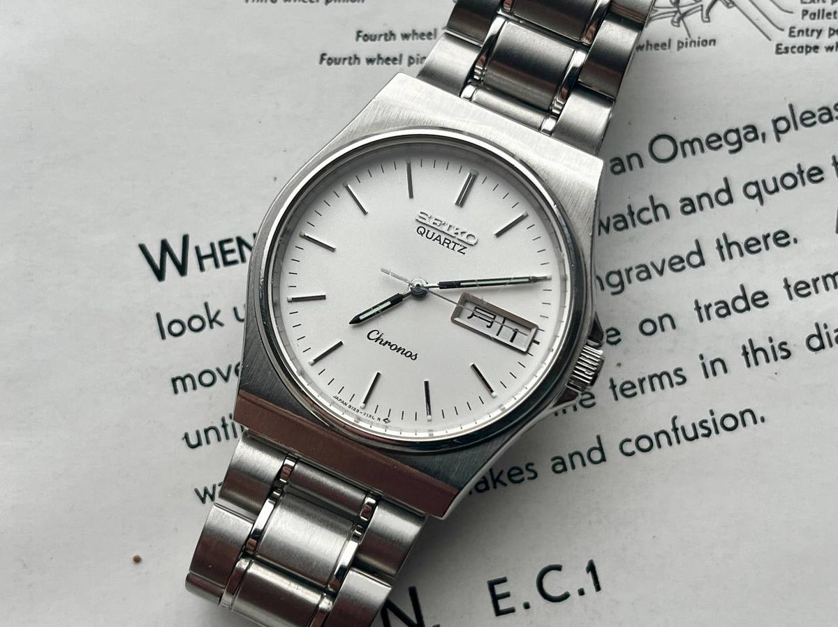 Vintage SEIKO CHRONOS Watch 8123-7090 from 1987 – WatchEra