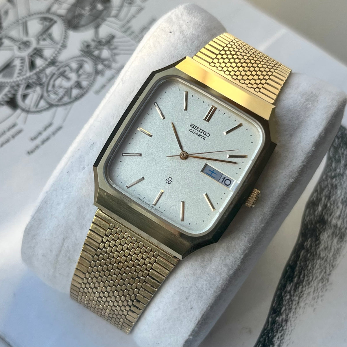 Vintage Seiko Seagull 5933-5080 Watch 1982 Hard Titanium Nitride Case ...