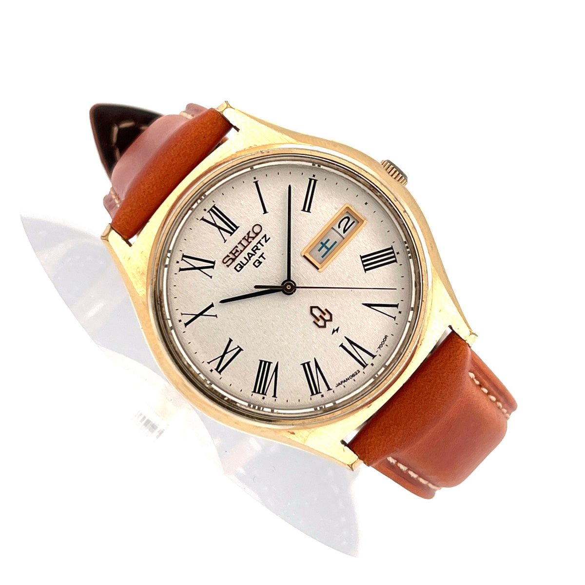 Vintage Seiko QT 0823-7000 SGP Roman Dial 1975 Quartz Watch – WatchEra