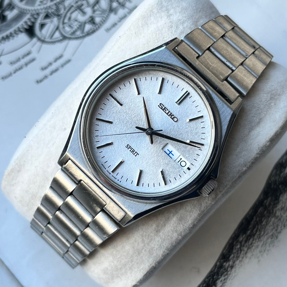 Vintage Seiko Spirit 7N48-7000 Snowflake Dial Quartz JDM 1998 Watch ...