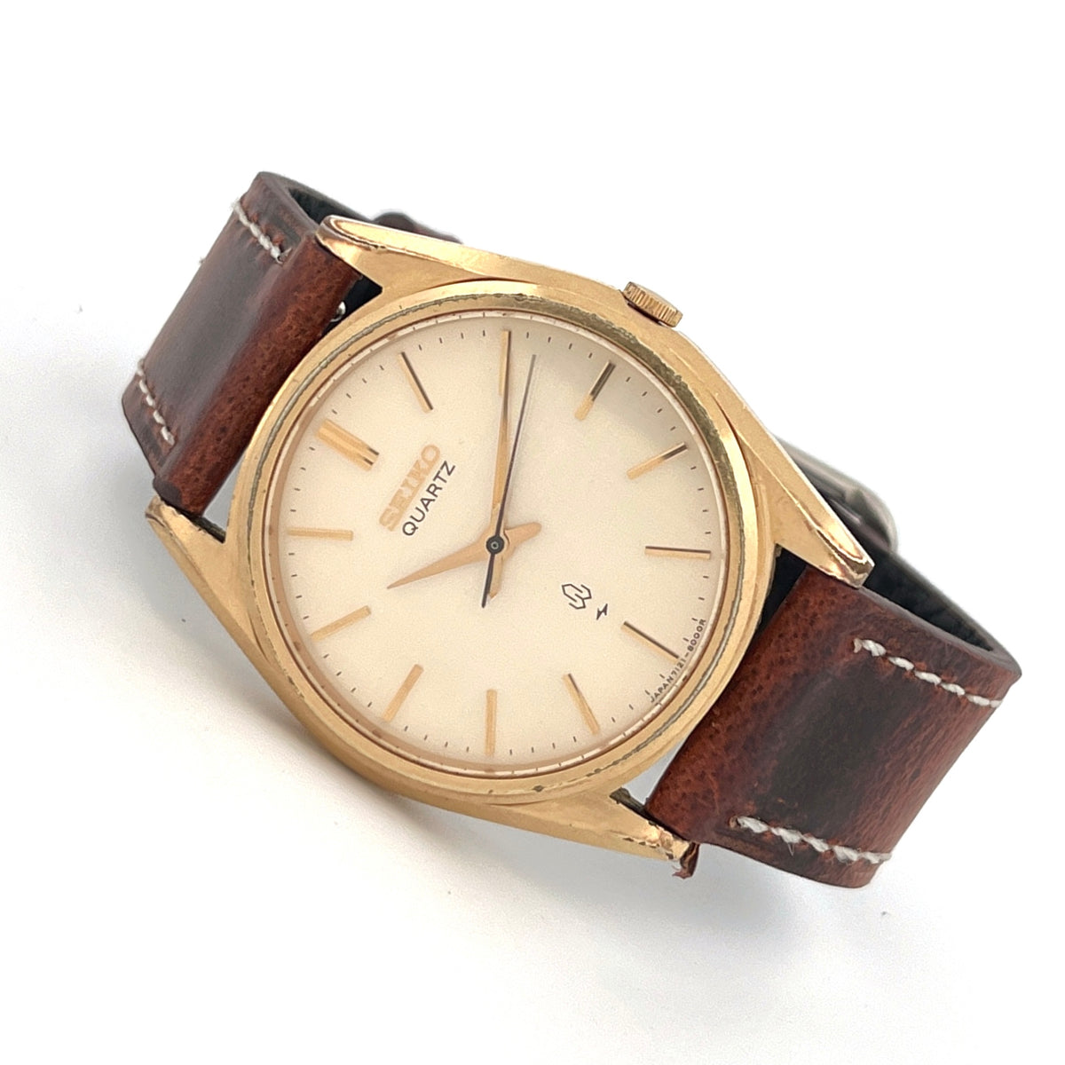 Vintage Seiko 7121-8000 Linnen Dial 1979 JDM Quartz Watch – WatchEra